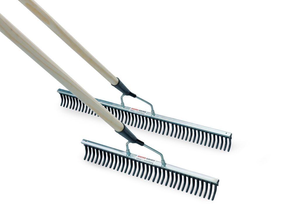 Tenniscourt Rubber rake 50 cm, 33 tines