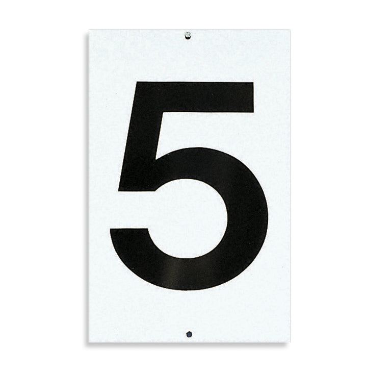 Tennis Court Numbers 1–9 Weatherproof Signs