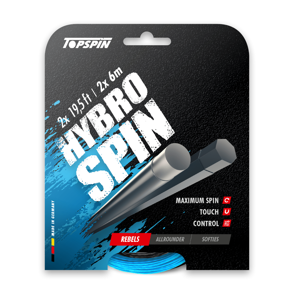Topspin Hybro Spin String Set - 2 x 6m