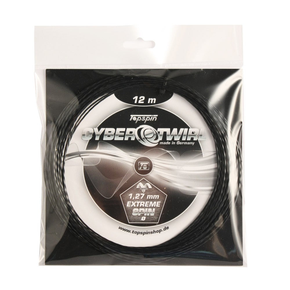 Topspin Cyber Twirl String Set - 12 m - Black